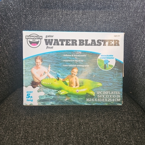 Bigmouth Inc | Toys | Nib Big Mouth Inc Gator Water Blaster Inflatable ...